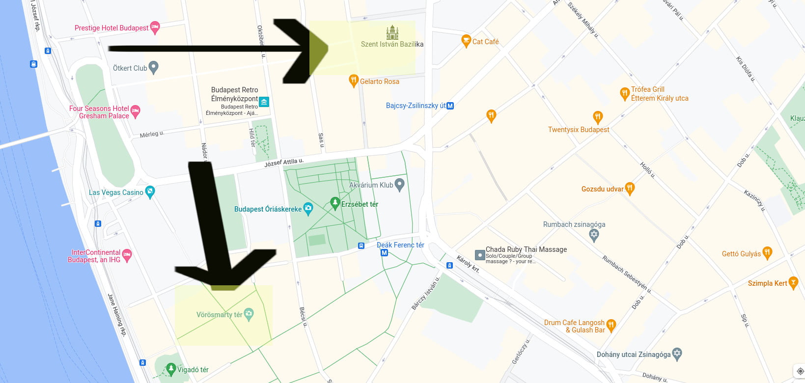 Mappa Budapest - Budapest Guide